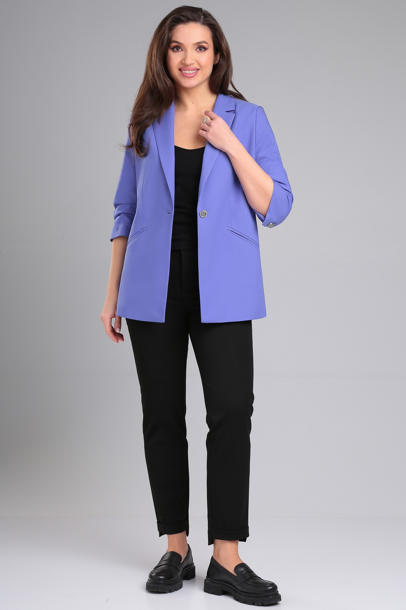 Жакет (пиджак) LeNata 11324 сиреневый в размере 44-54 купить в Минске с доставкой по РБ и РФ ...