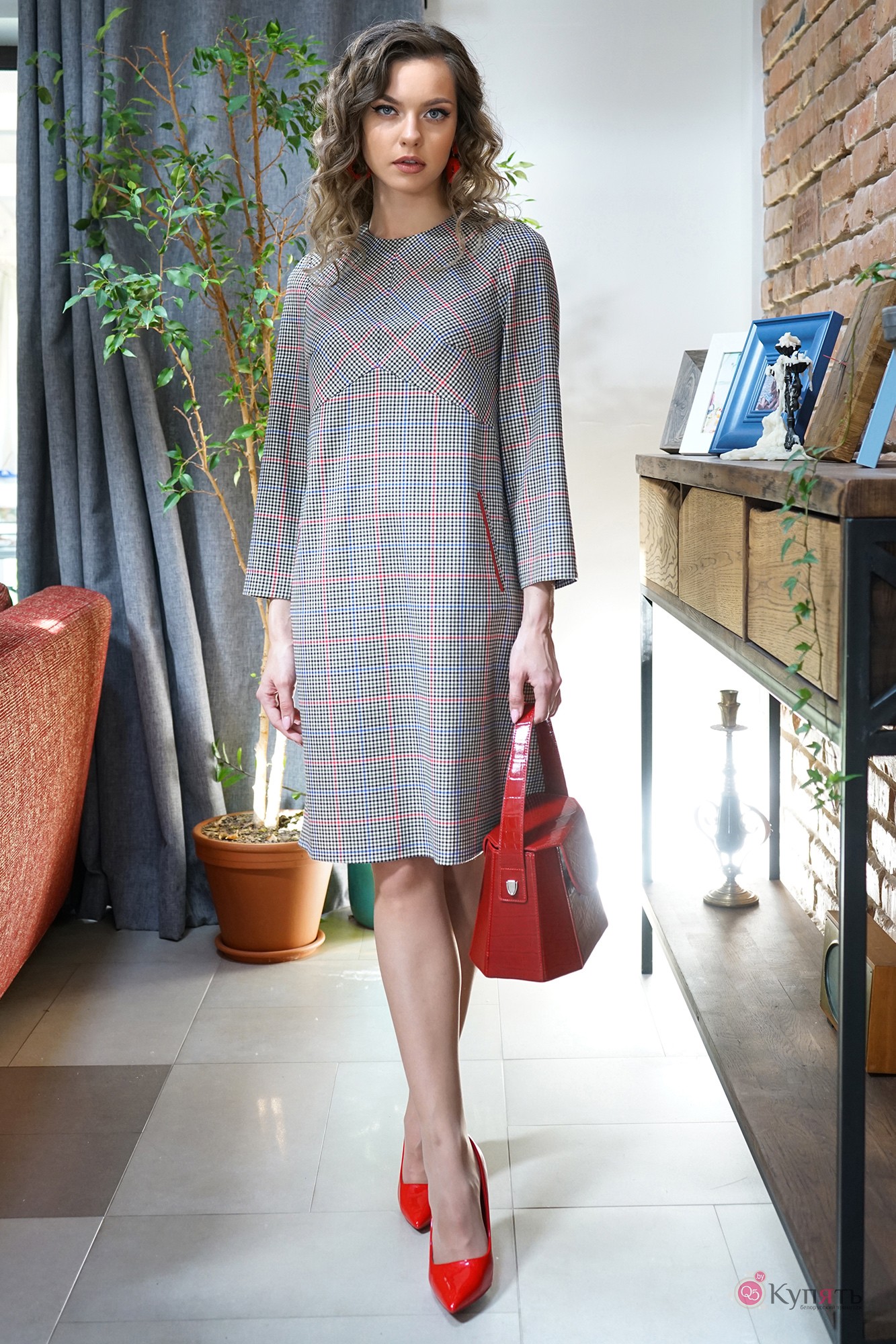 Платье ALANI COLLECTION 1213 серый в размере 44-48 купить в Минске с ...