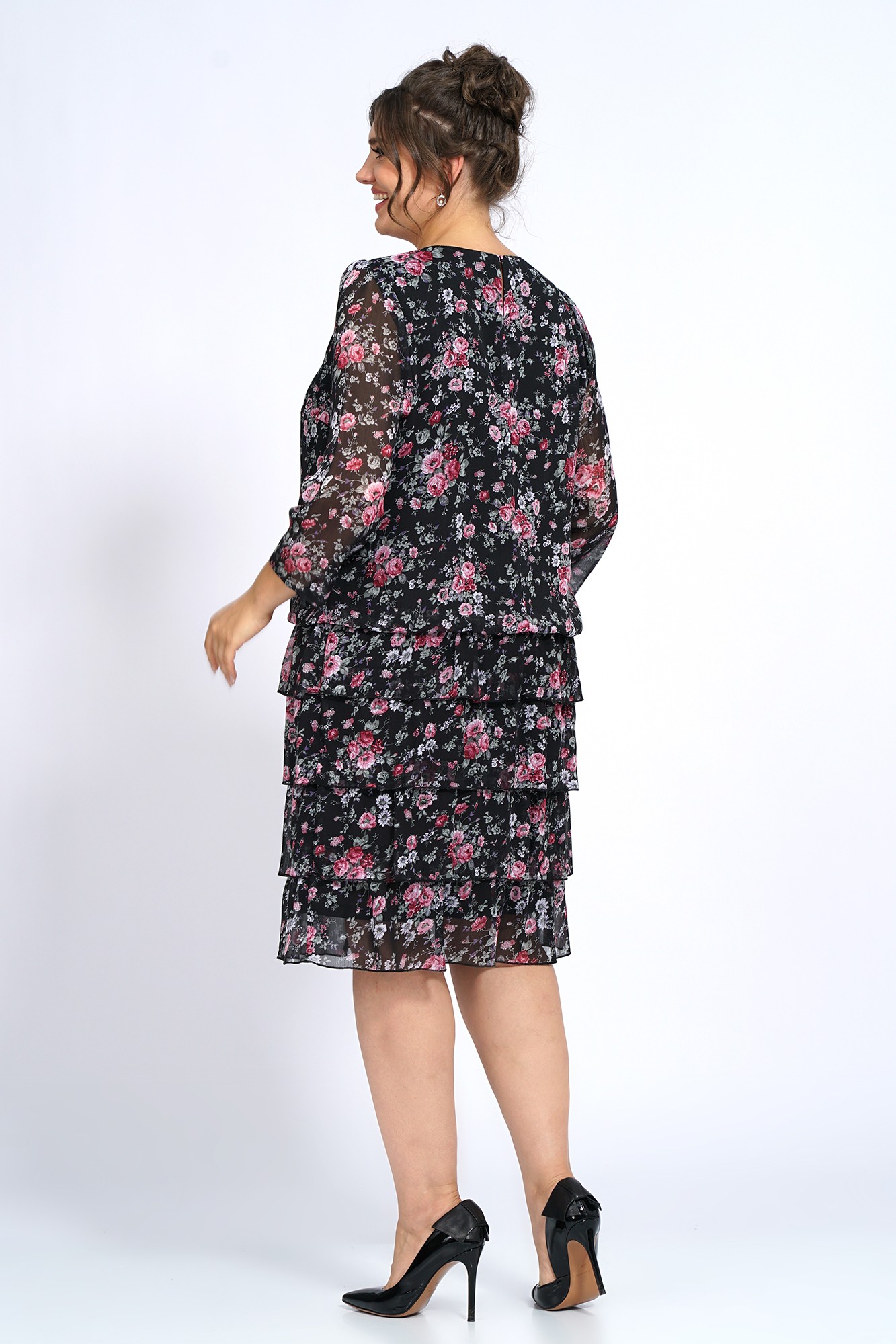 Платье ALANI COLLECTION 2089 черный в размере 44-60 купить в Минске с ...